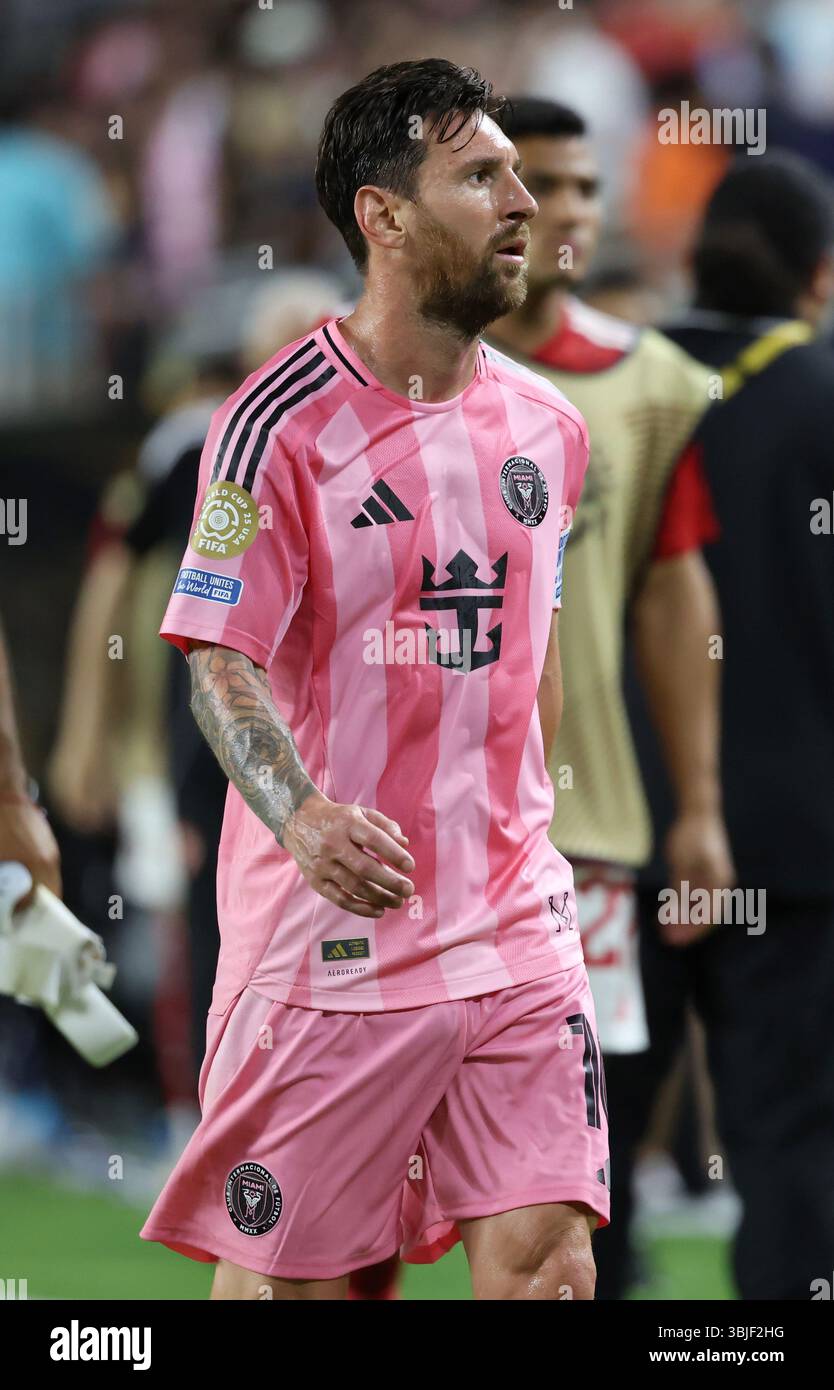 Inter Miami forward Lionel Messi (10) at the FIFA Club World Cup June ...