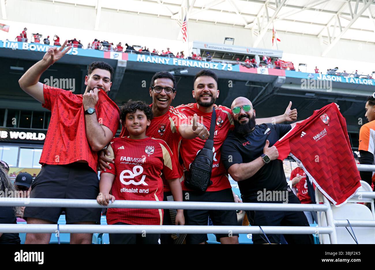 Al Ahly fans at the FIFA Club World Cup June 14, 2025 in Miami, Florida ...