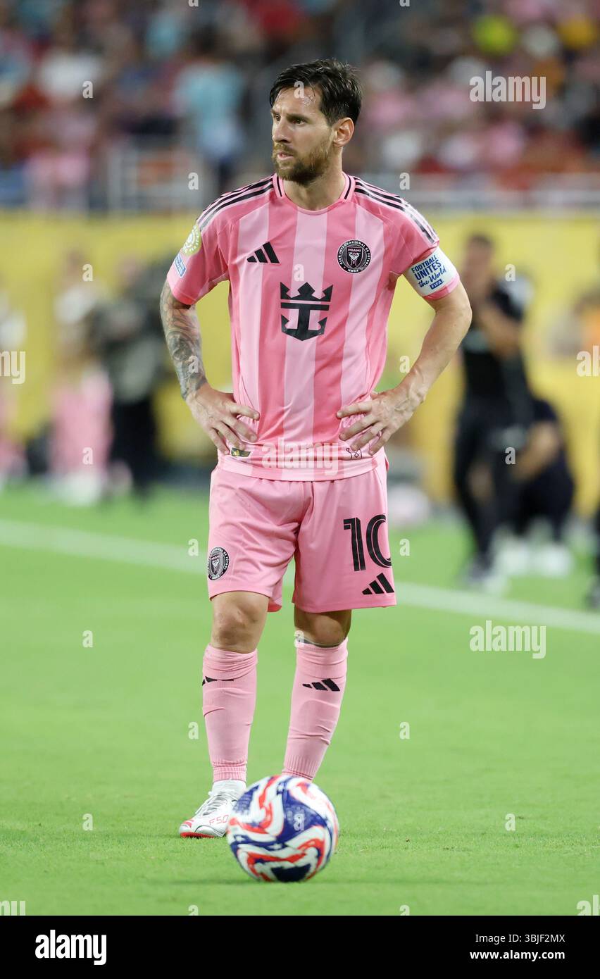 Inter Miami forward Lionel Messi (10) at the FIFA Club World Cup June ...