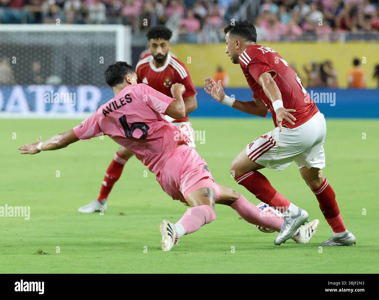 Inter Miami defender Tomas Aviles (6) and Al Ahly FC midfielder ...