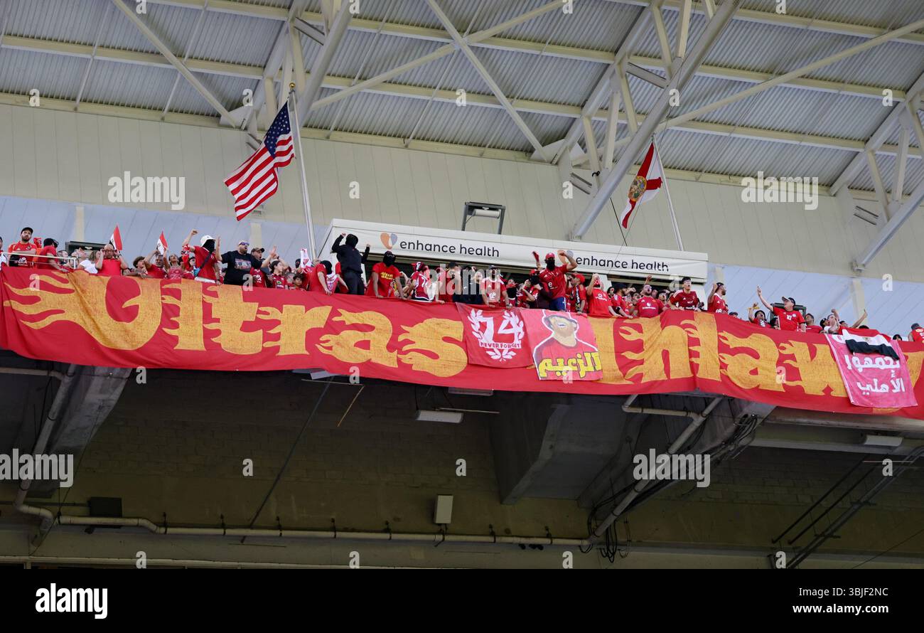 Al Ahly fans at the FIFA Club World Cup June 14, 2025 in Miami, Florida ...