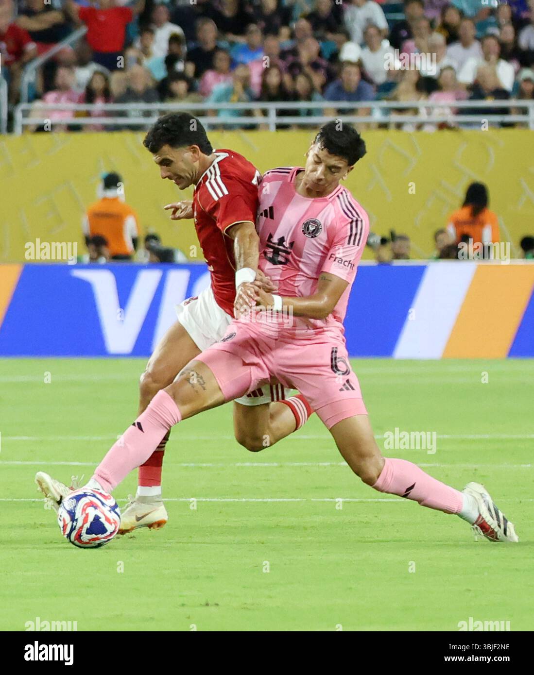 Inter Miami defender Tomas Aviles (6) and Al Ahly FC Forwards Zizo (25 ...