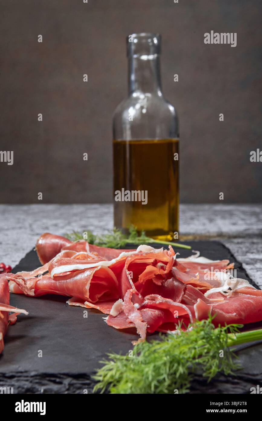 The Serrano ham production process is a labor of craftsmanship Stock ...