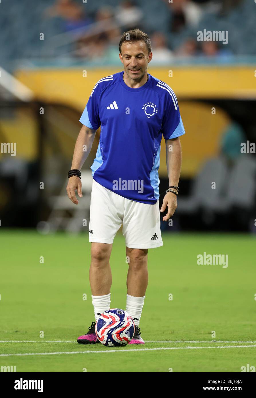 Miami Gardens, USA, 14th June 2025. Alessandro Del Piero during the Al ...