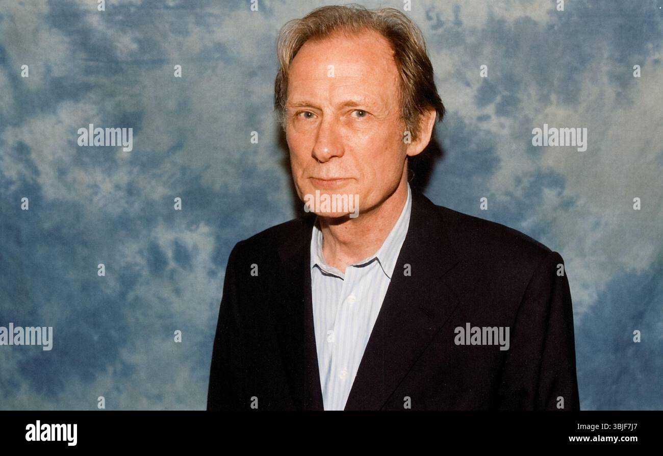 Retro celebrity portraits - Bill Nighy, at a press conference event ...