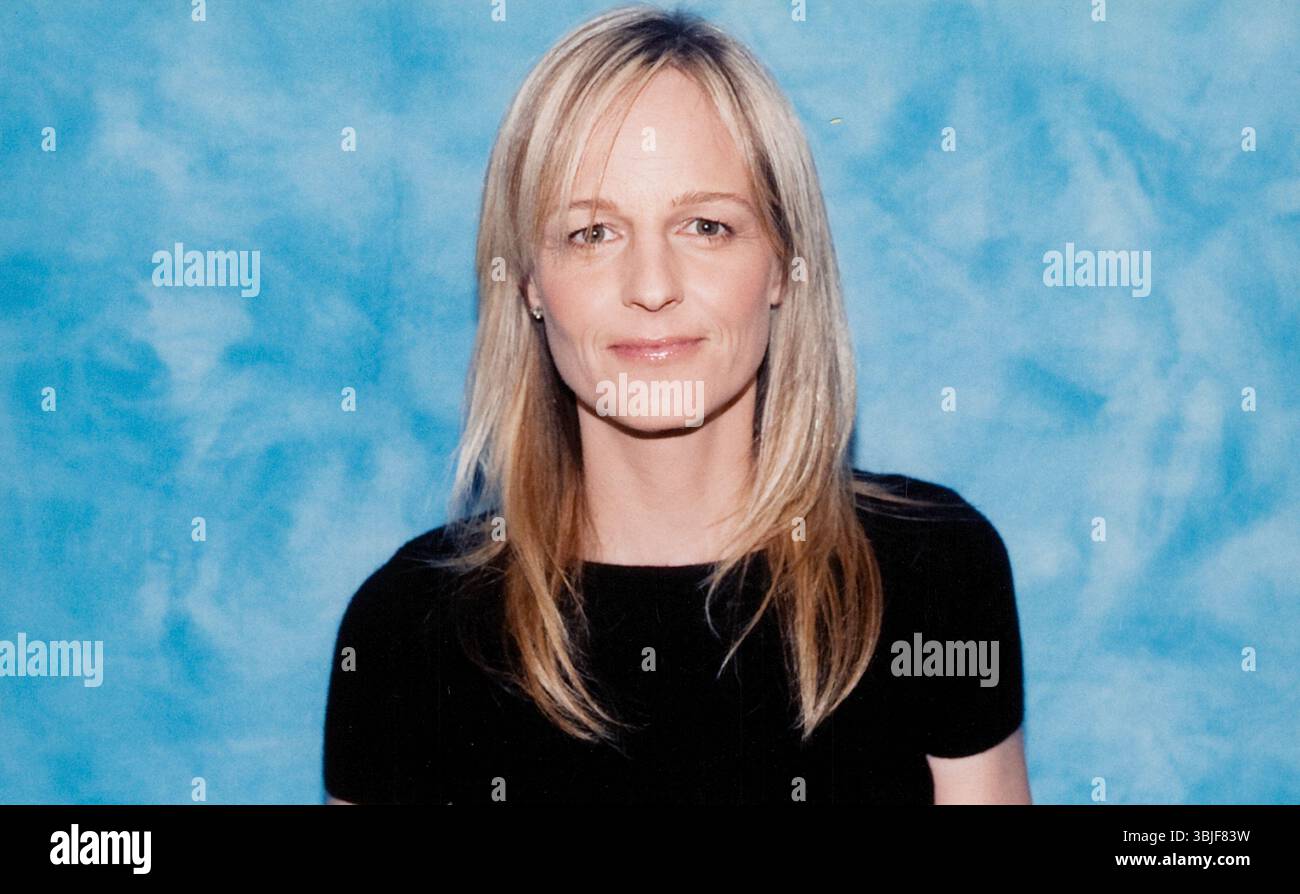 Retro celebrity portraits - Helen Hunt, at a press conference event ...