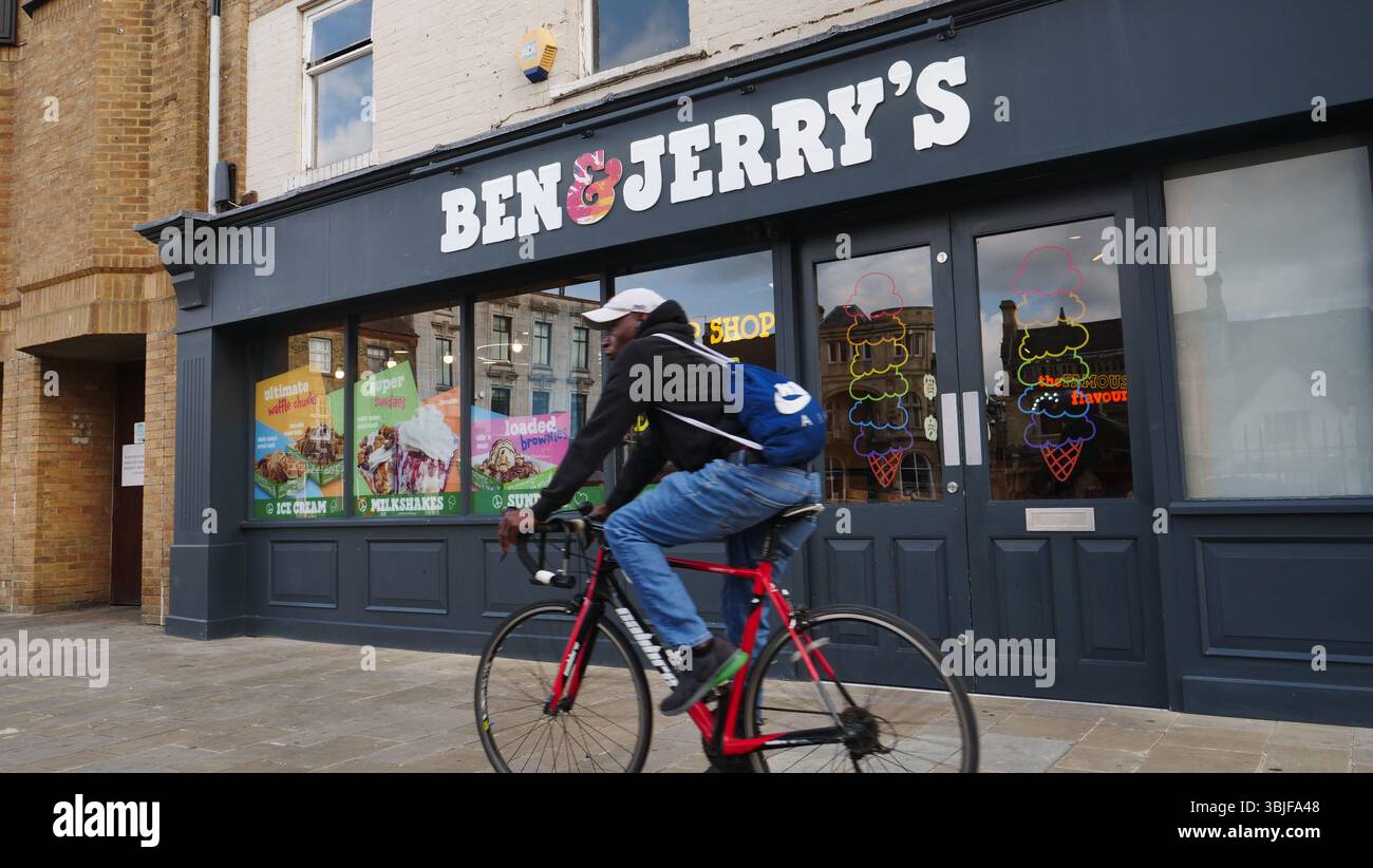 The Ben & Jerry's restaurant in Peterborough Stock Photo - Alamy