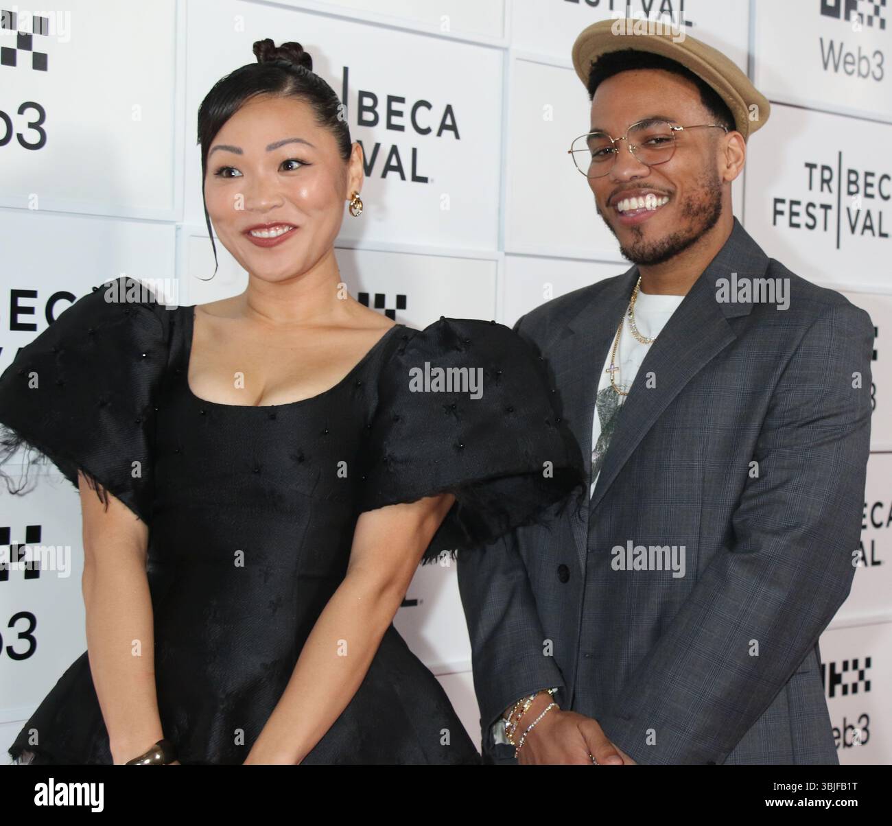 New York, NY June 14, 2025:Jee Young Han, Anderson Paak, attend Tribeca ...