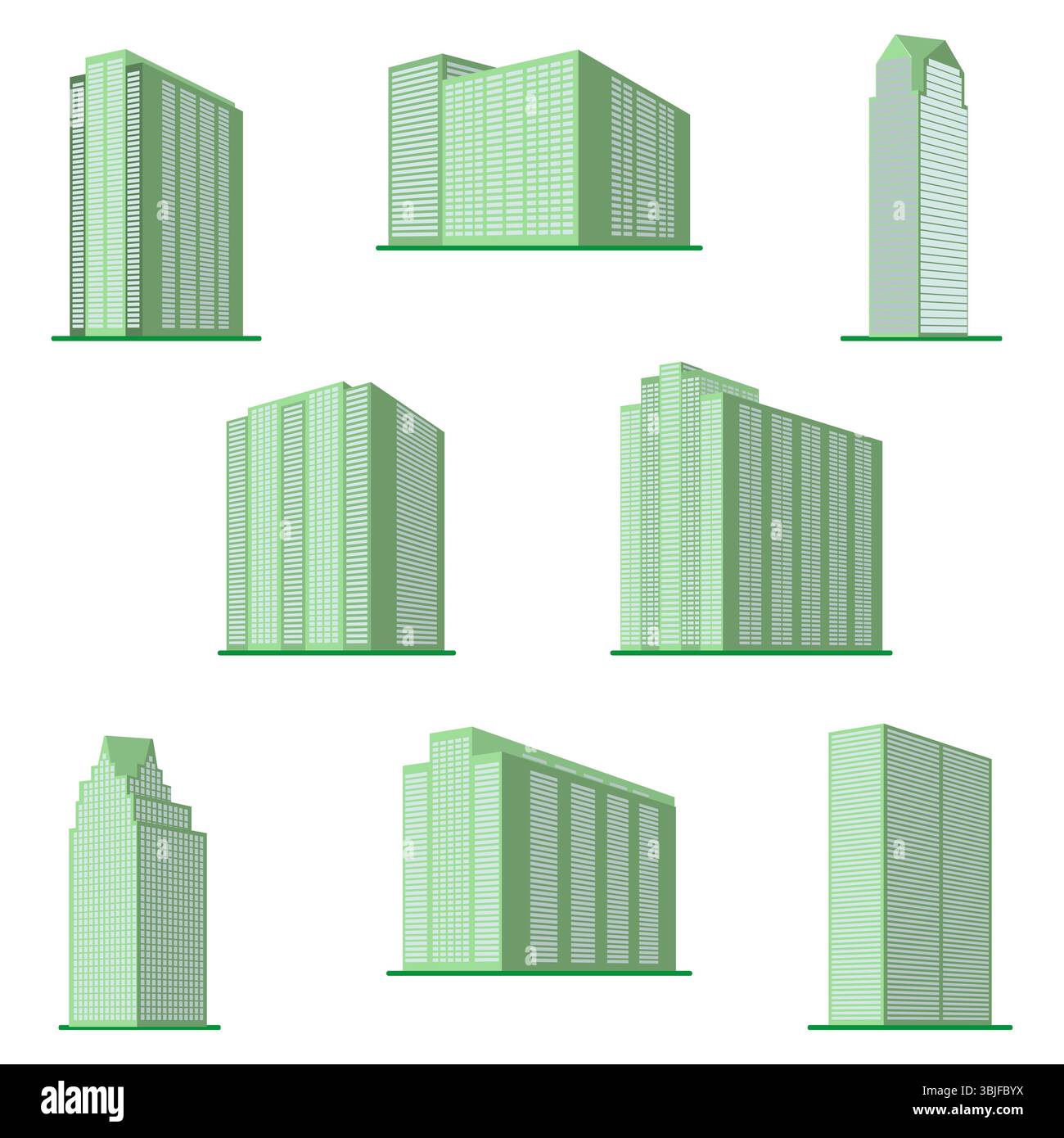 Story office and commercial building Cut Out Stock Images & Pictures ...