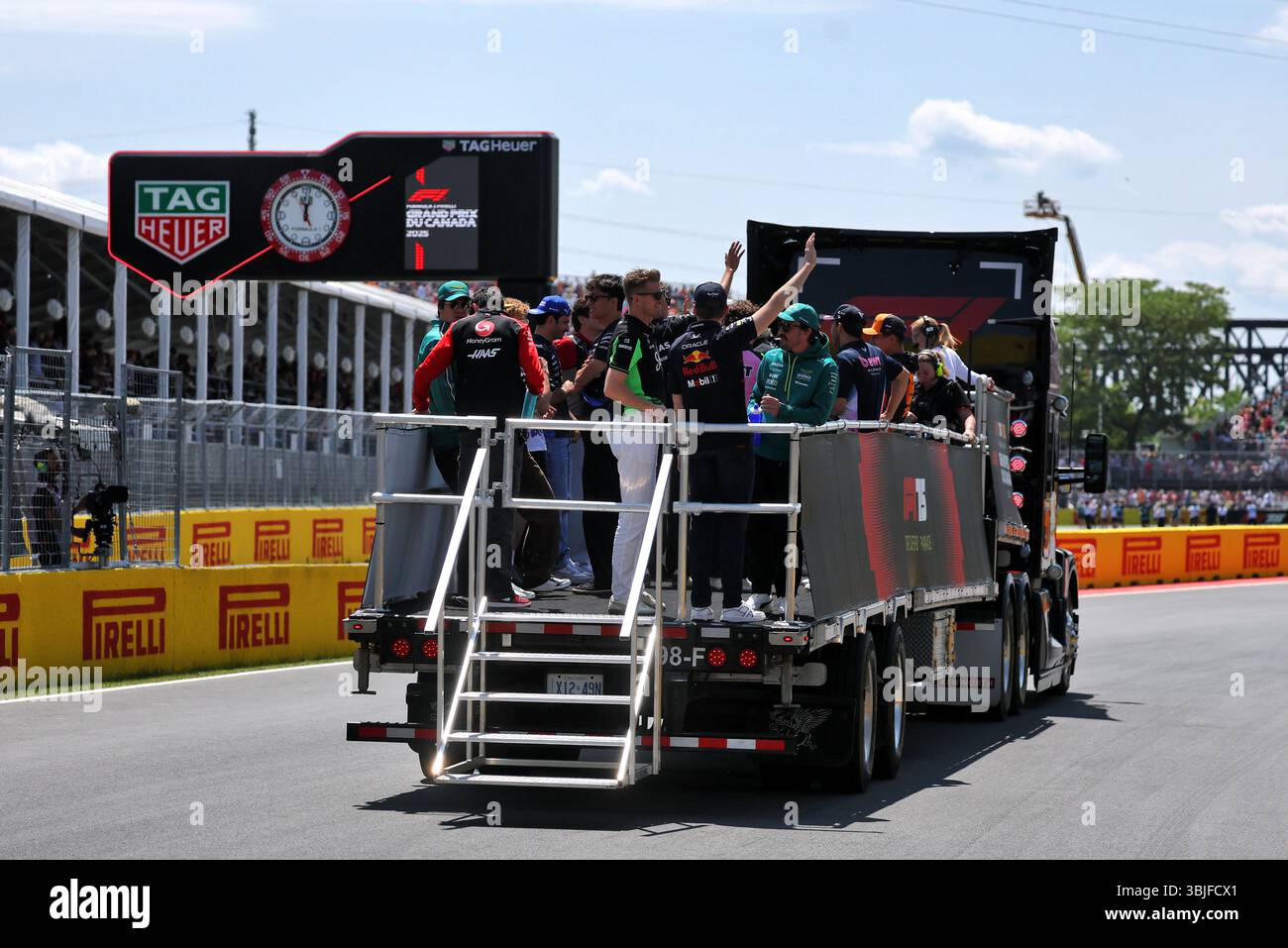 Montreal, Canada. 15th June, 2025. Drivers' parade. 15.06.2025. Formula ...