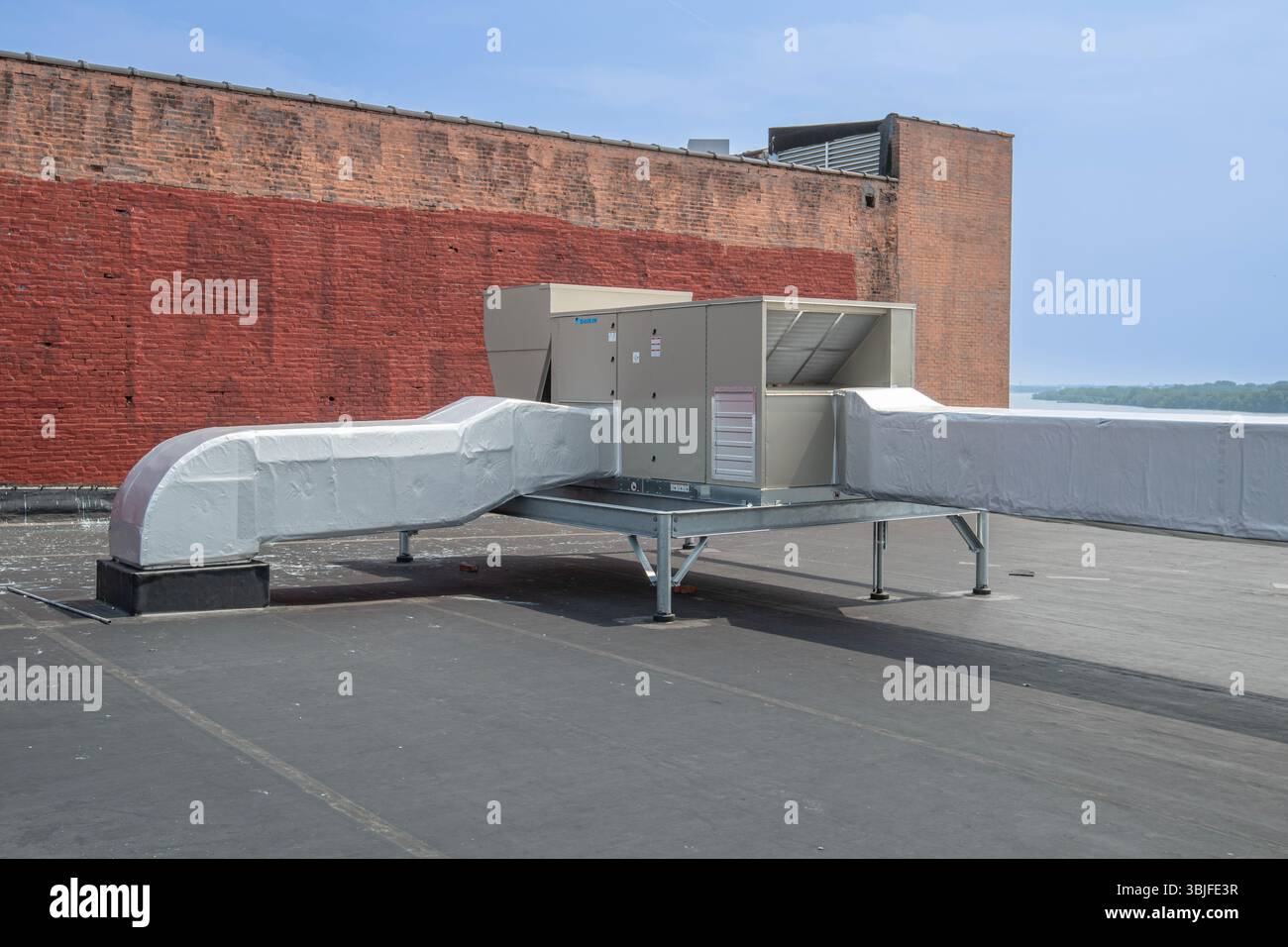 Commercial HVAC air conditioner on roof top, Philadelphia, Pennsylvania ...