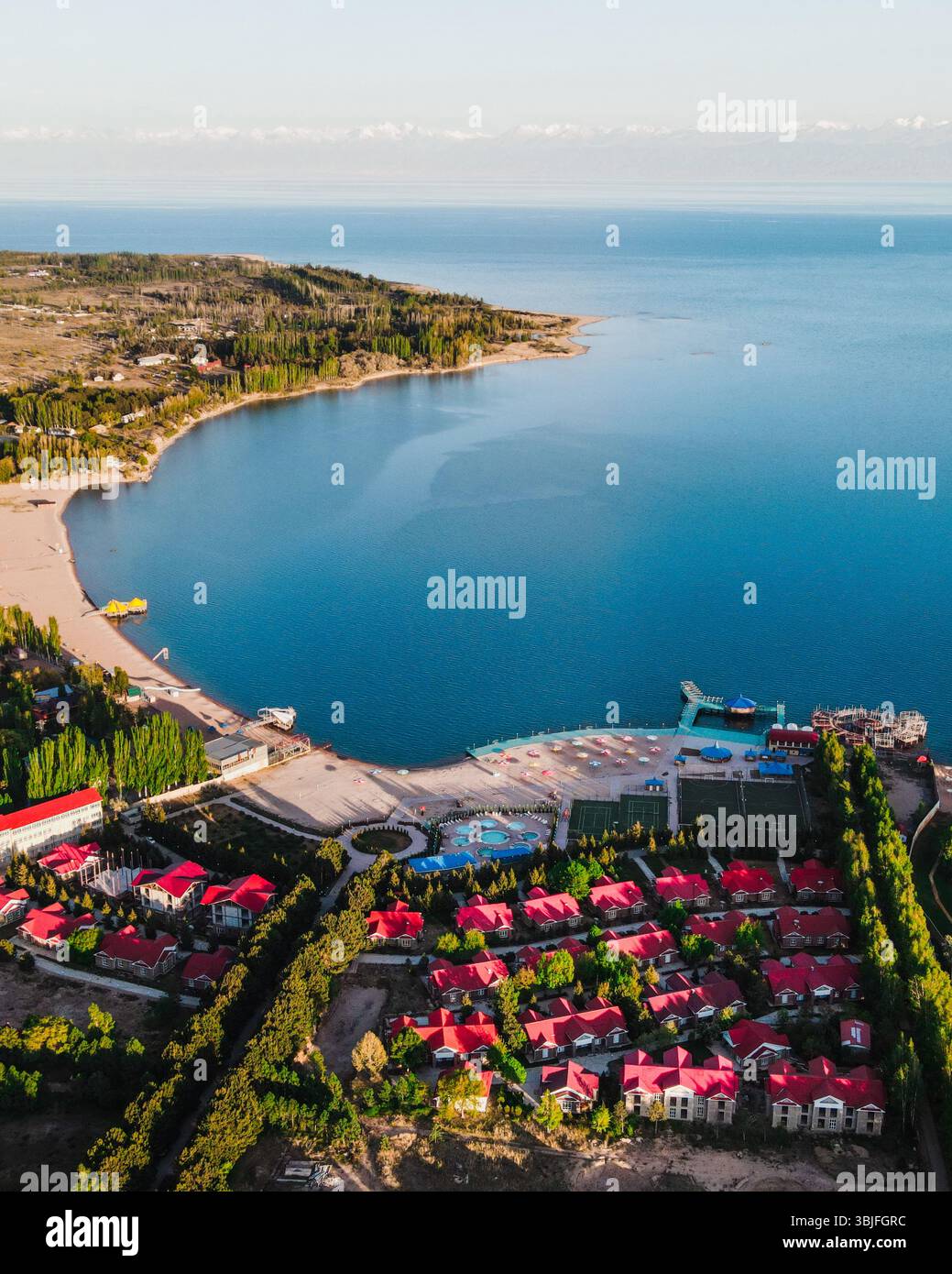 Aerial drone shot revealing beach hi-res stock photography and images ...