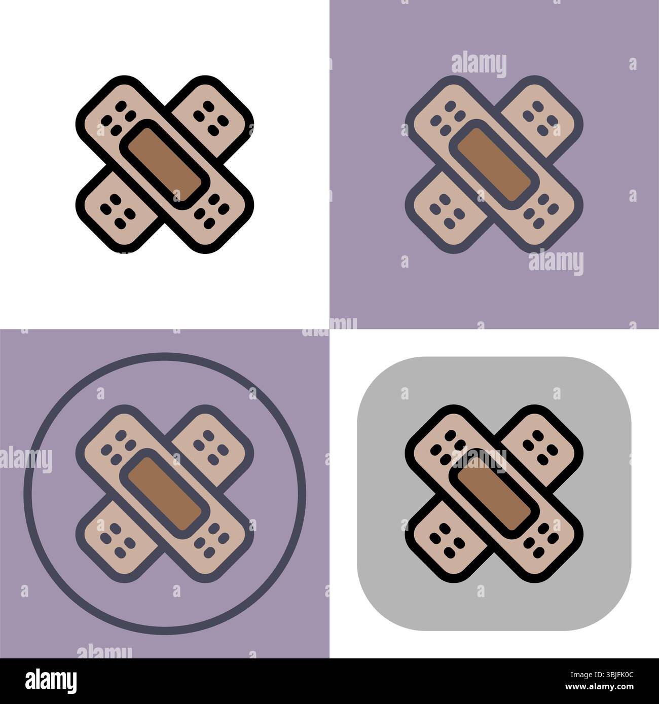 Wound plaster icon symbol - First aid Wound plaster vector illustration Stock Vector Image & Art ...