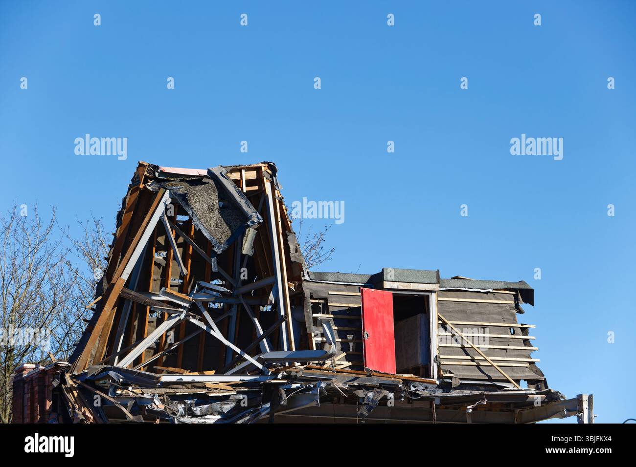 Bury regeneration, building demolition in lancashire uk Stock Photo - Alamy