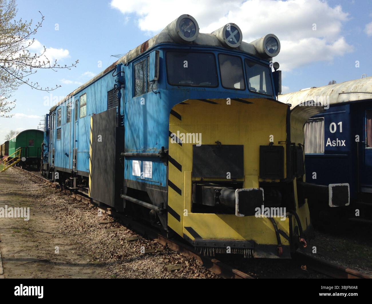 Historic Polish diesel locomotives, some from the Soviet era, on ...