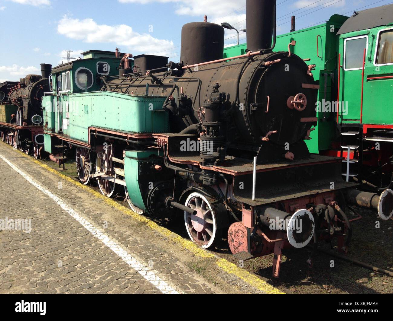 Historic steam locomotives at the Warsaw Railway Museum, including rare ...