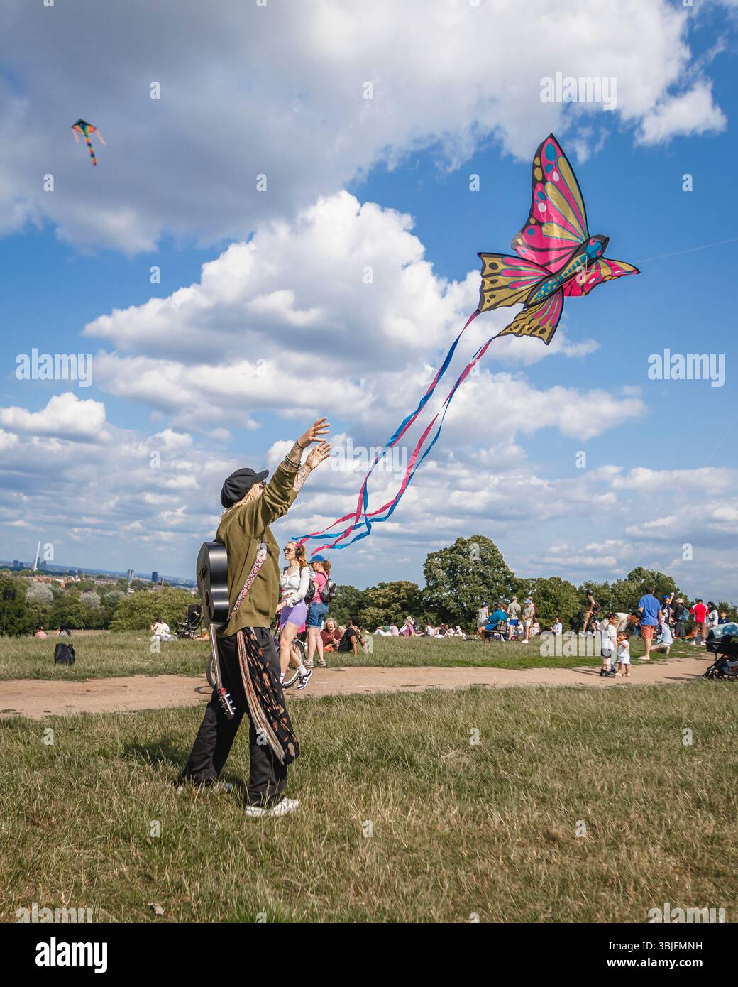 Flying kites at the kite festival to celebrate Eid, and Global ...