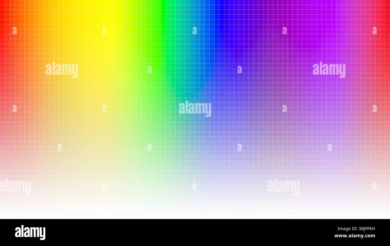 A structured RGB color swatch grid of 80×45 distinct tones — a ...