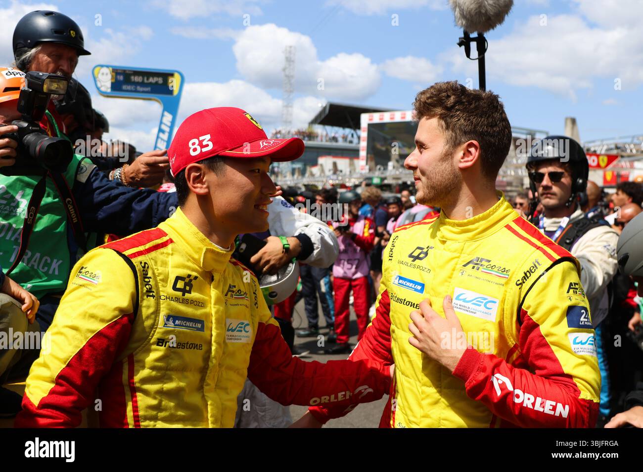 Le Mans, France. 15th June, 2025. AF Corse #83 driver YIFEI YE (CHN ...