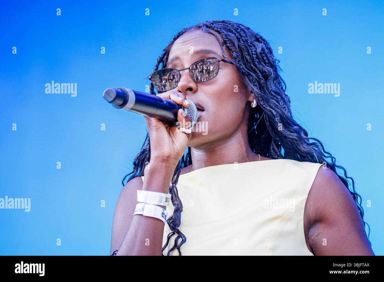 Oslo, Norway. 13th, June 2025. The Norwegian singer ELIA performs a ...