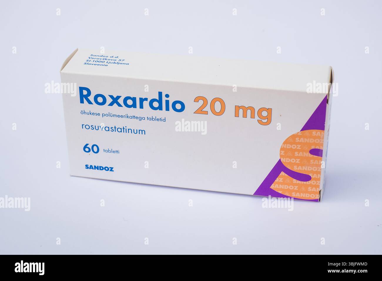 Tallinn, Estonia - June 15, 2025: Roxardio tablets by Sandoz for ...