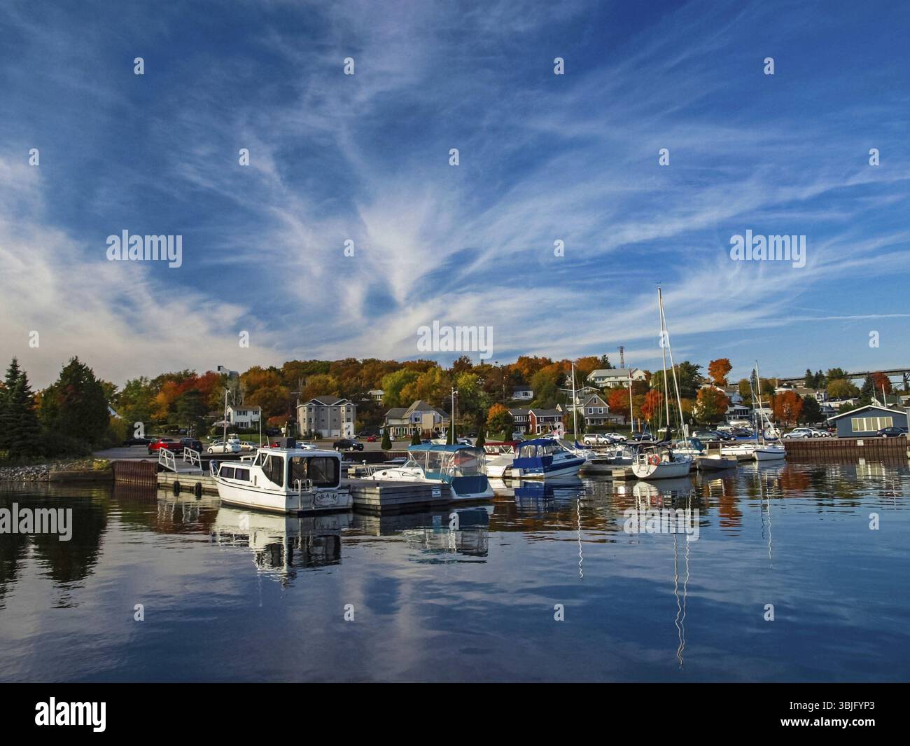 Georgian Bay of Lake Huron, Canada - October 20, 2018: Autumn landscape ...