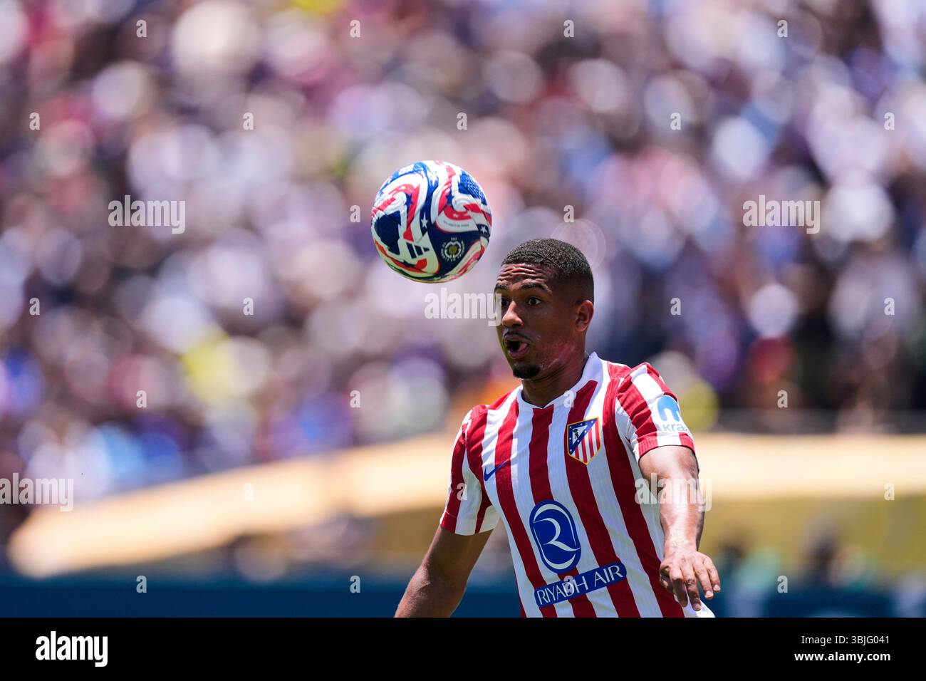 Atletico Madrid's Samuel Lino controls the ball during the Club World ...