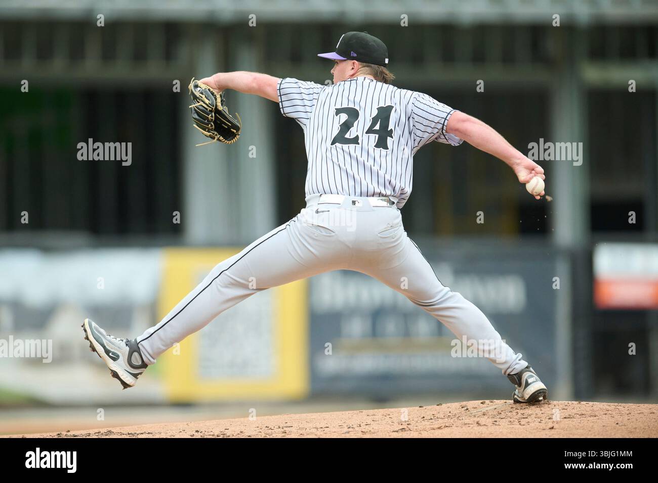 Winston-Salem Dash starting pitcher Tanner McDougal (24) delivers a ...