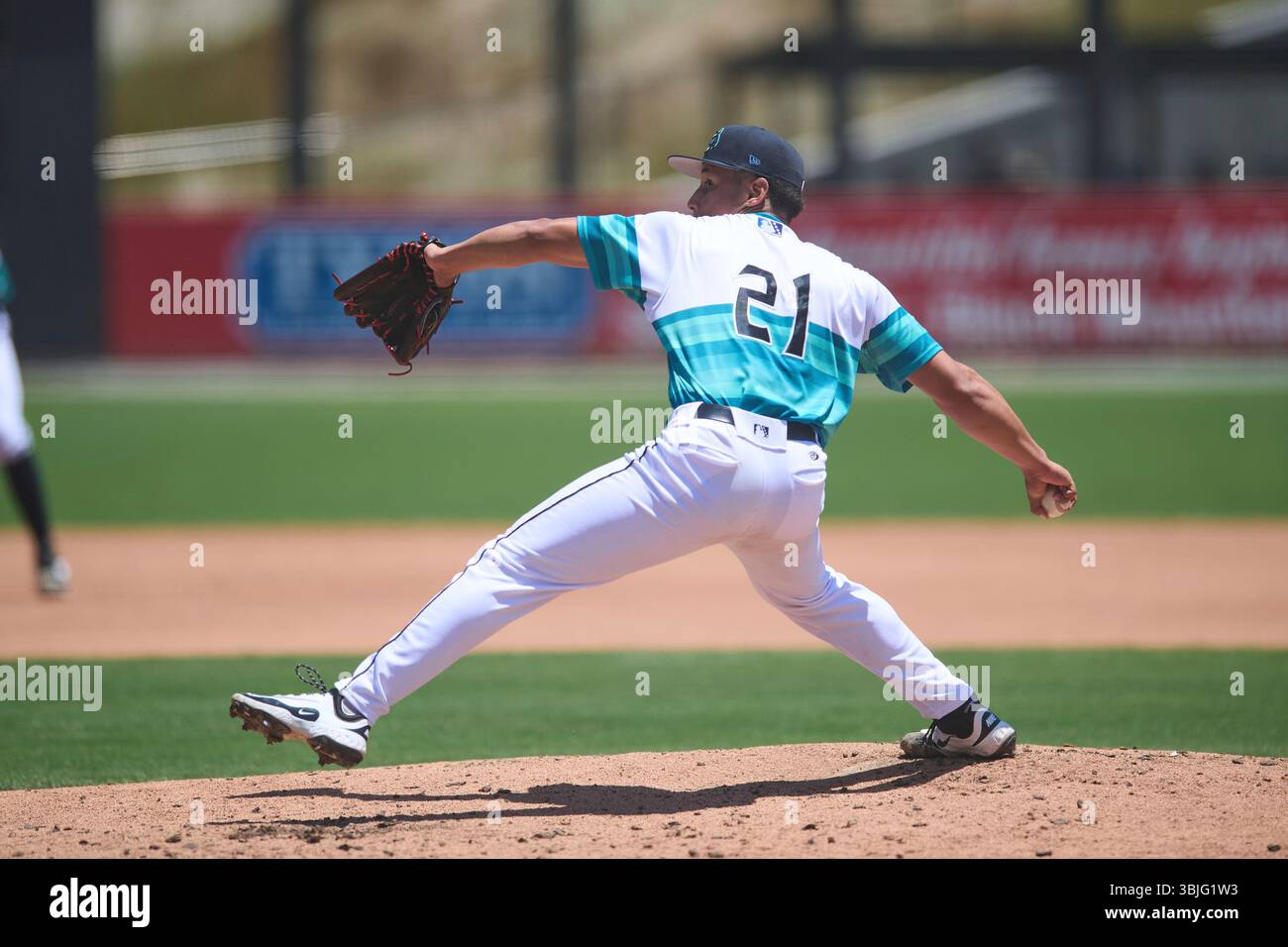 Asheville Tourists starting pitcher Anderson Brito (21) delivers a ...