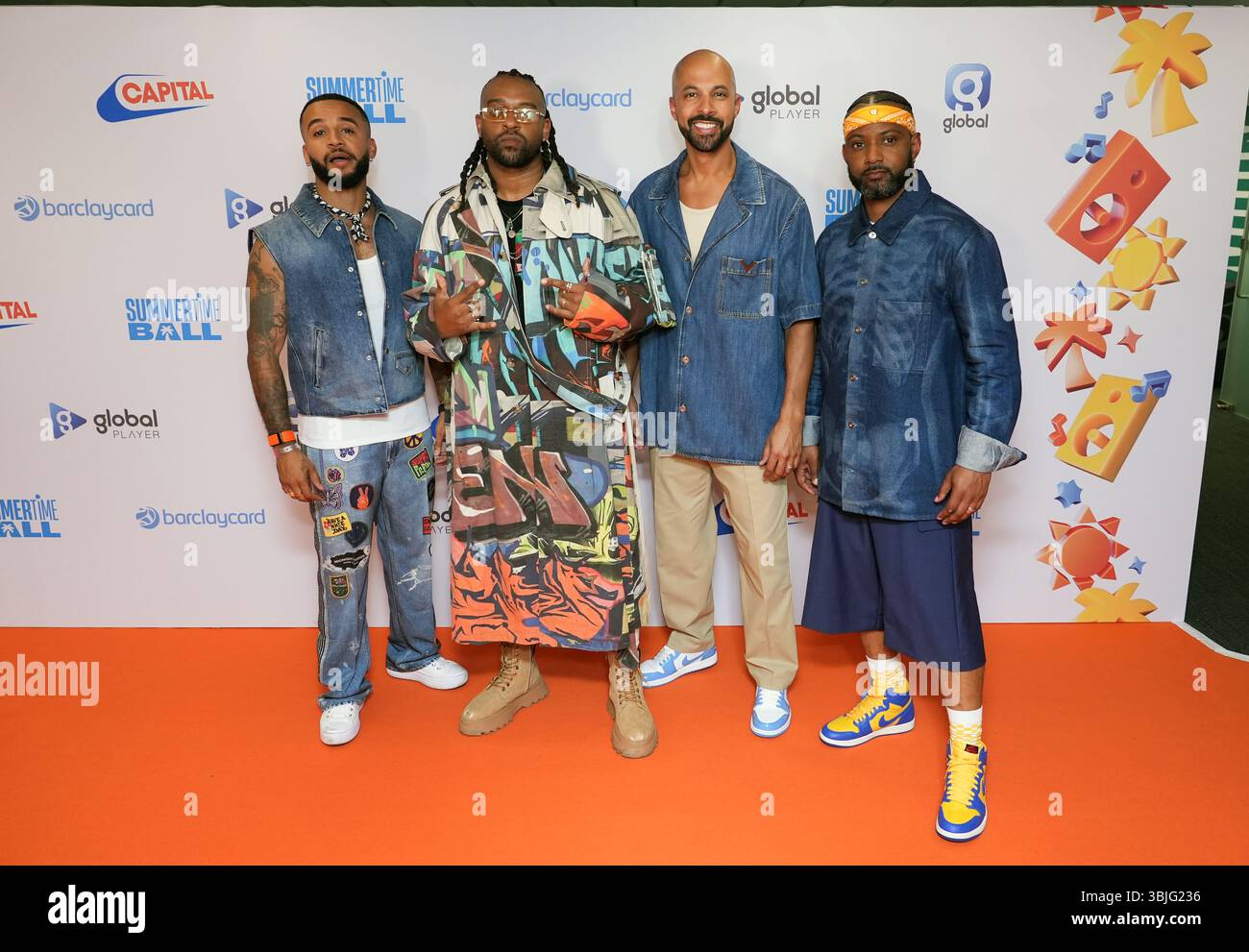 JLS backstage during Capital's Summertime Ball with Barclaycard, at ...