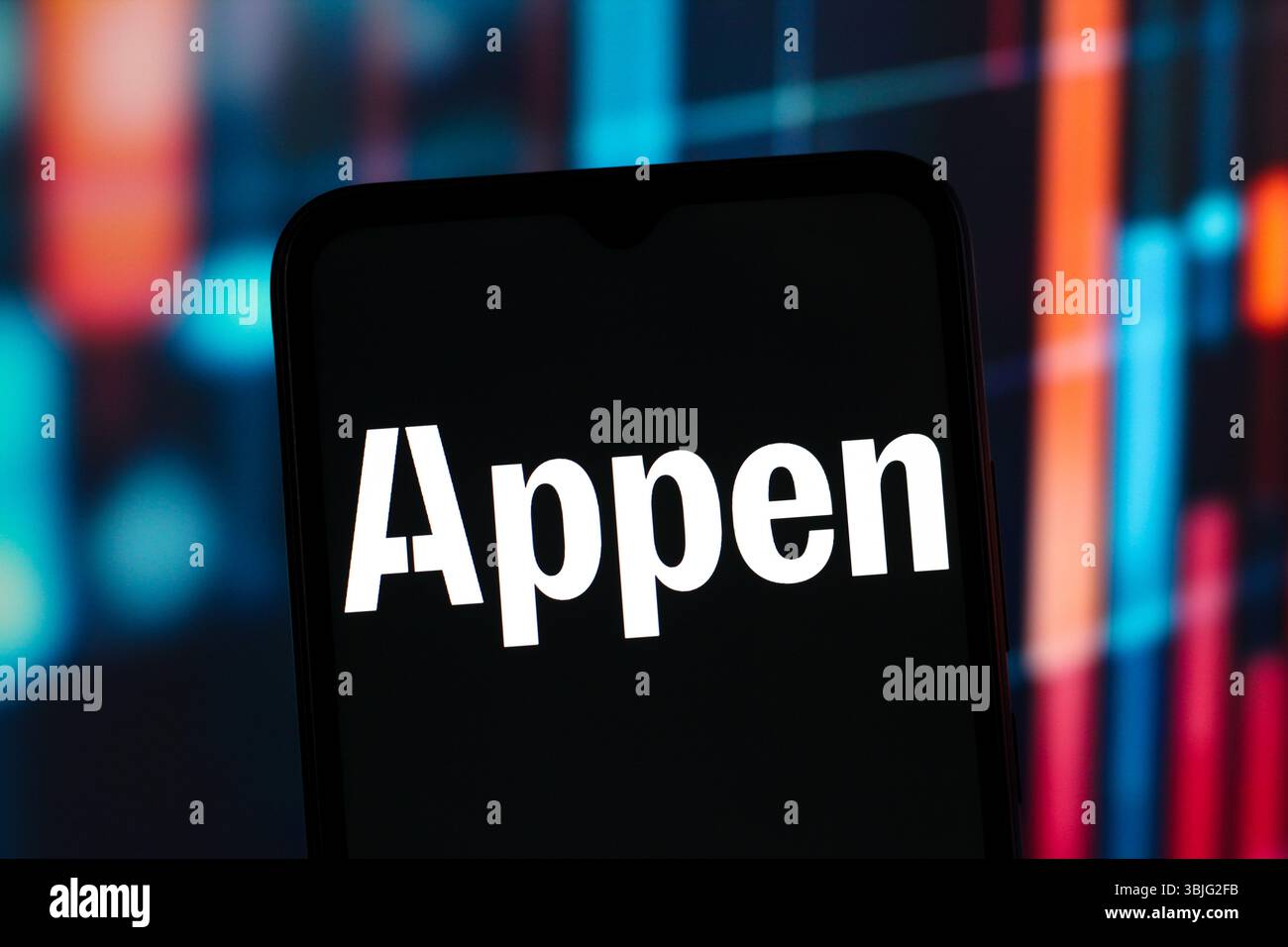 June 15, 2025, Canada: In this photo illustration, the Appen Limited ...