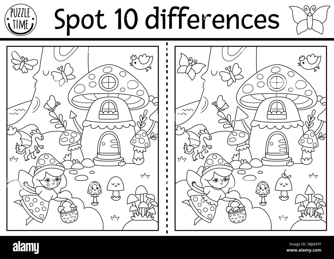 Spot the difference house hi-res stock photography and images - Alamy