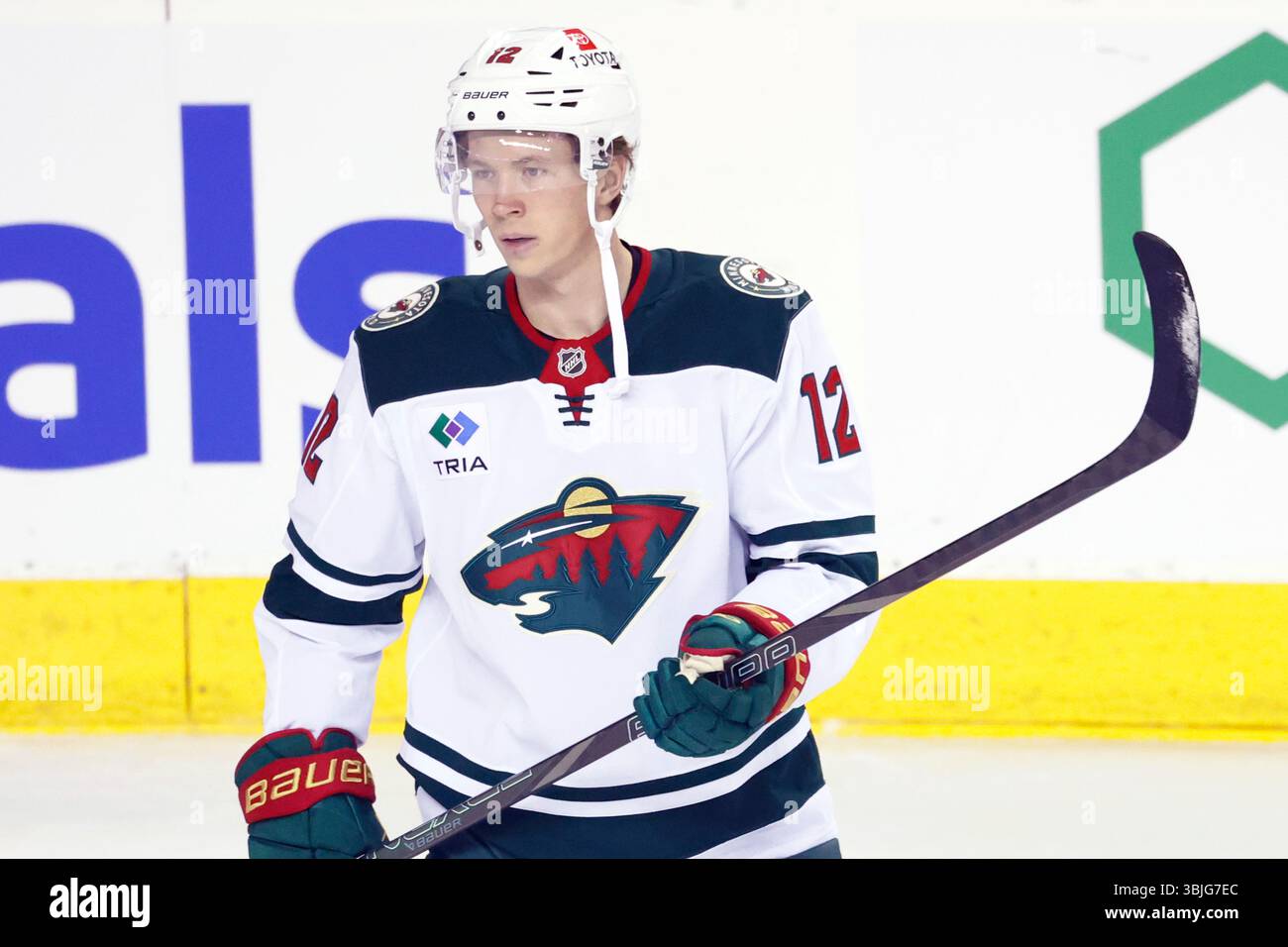 Profile photo on Minnesota Wild LW Matt Boldy during an NHL (National ...