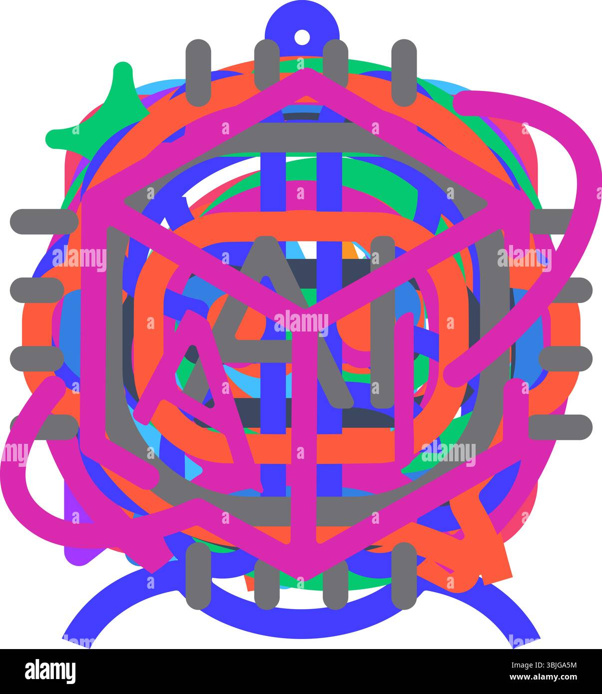 Neural network ai set Cut Out Stock Images & Pictures - Alamy