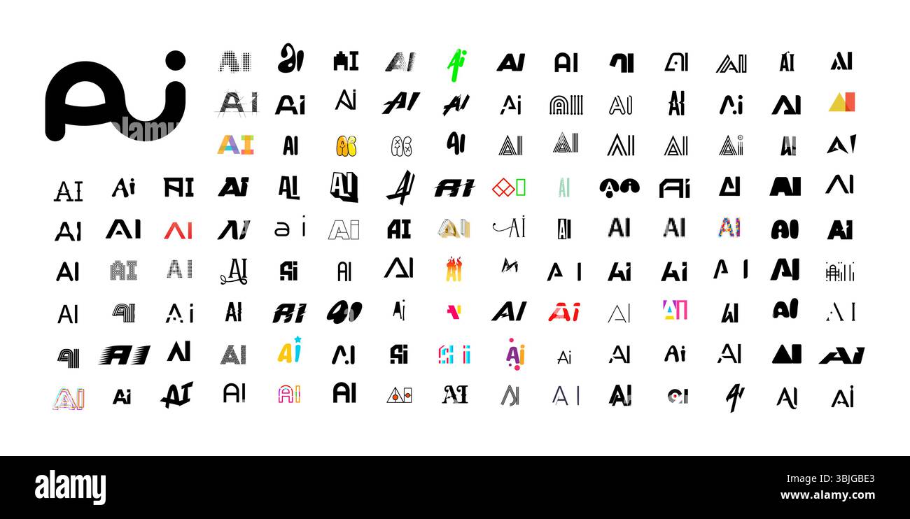 Ai font styles hi-res stock photography and images - Alamy