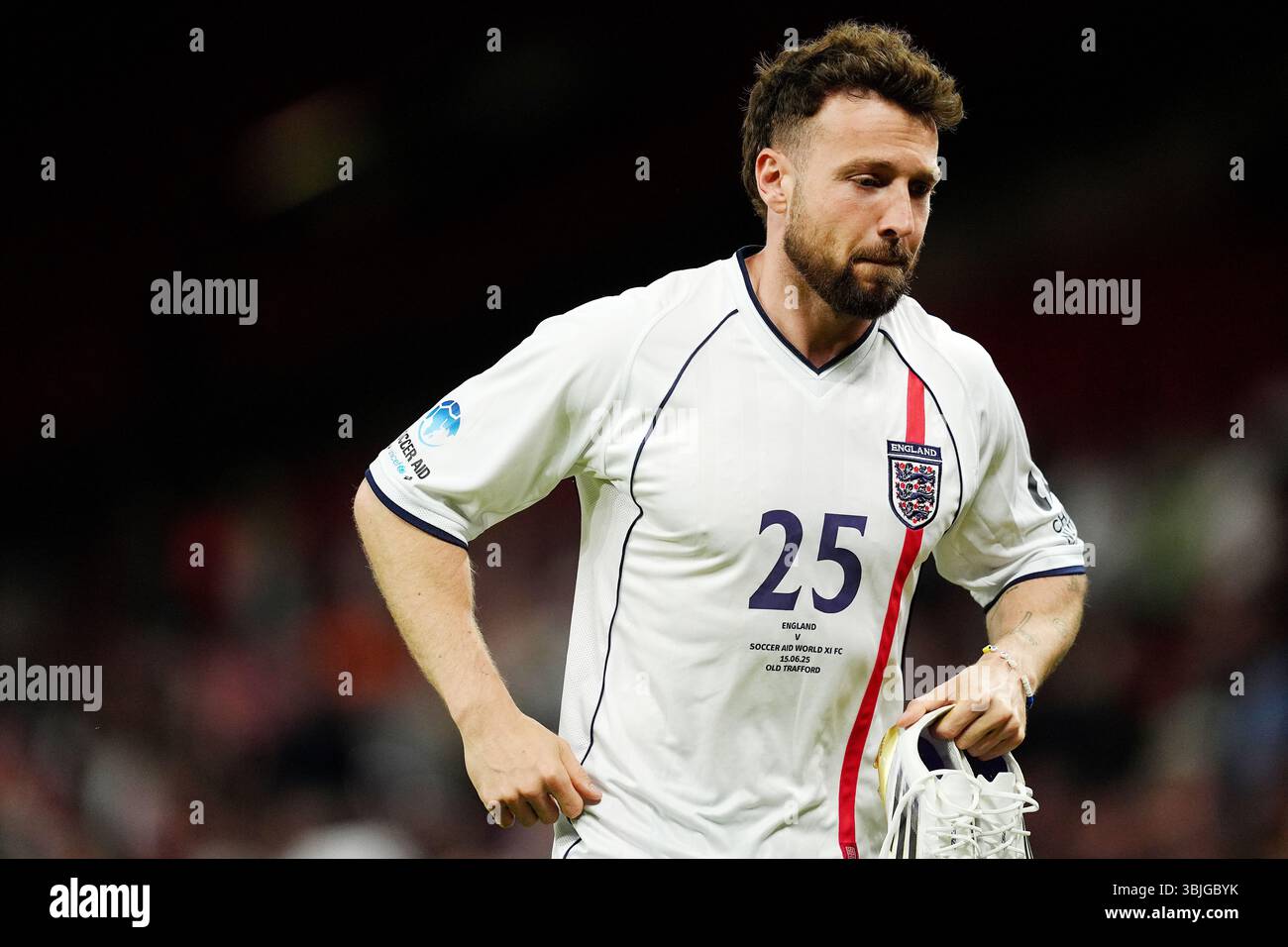 Sam Thompson during Soccer Aid for UNICEF 2025 at Old Trafford ...