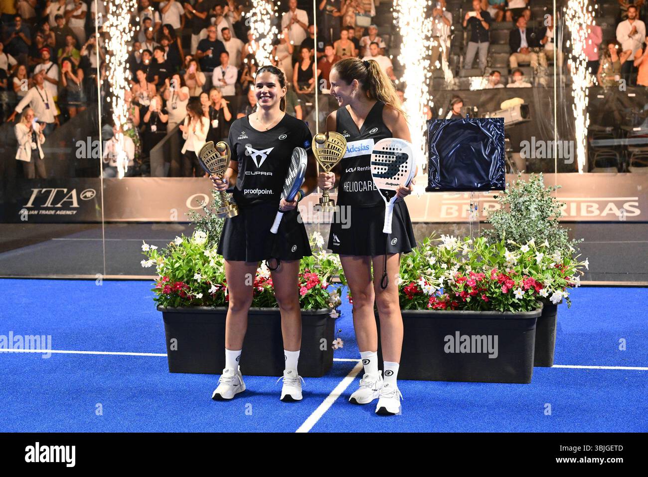 Rome, Italy. 15th June, 2025. Delfina BREA SENESI (ARG) and Gemma TRIAY ...