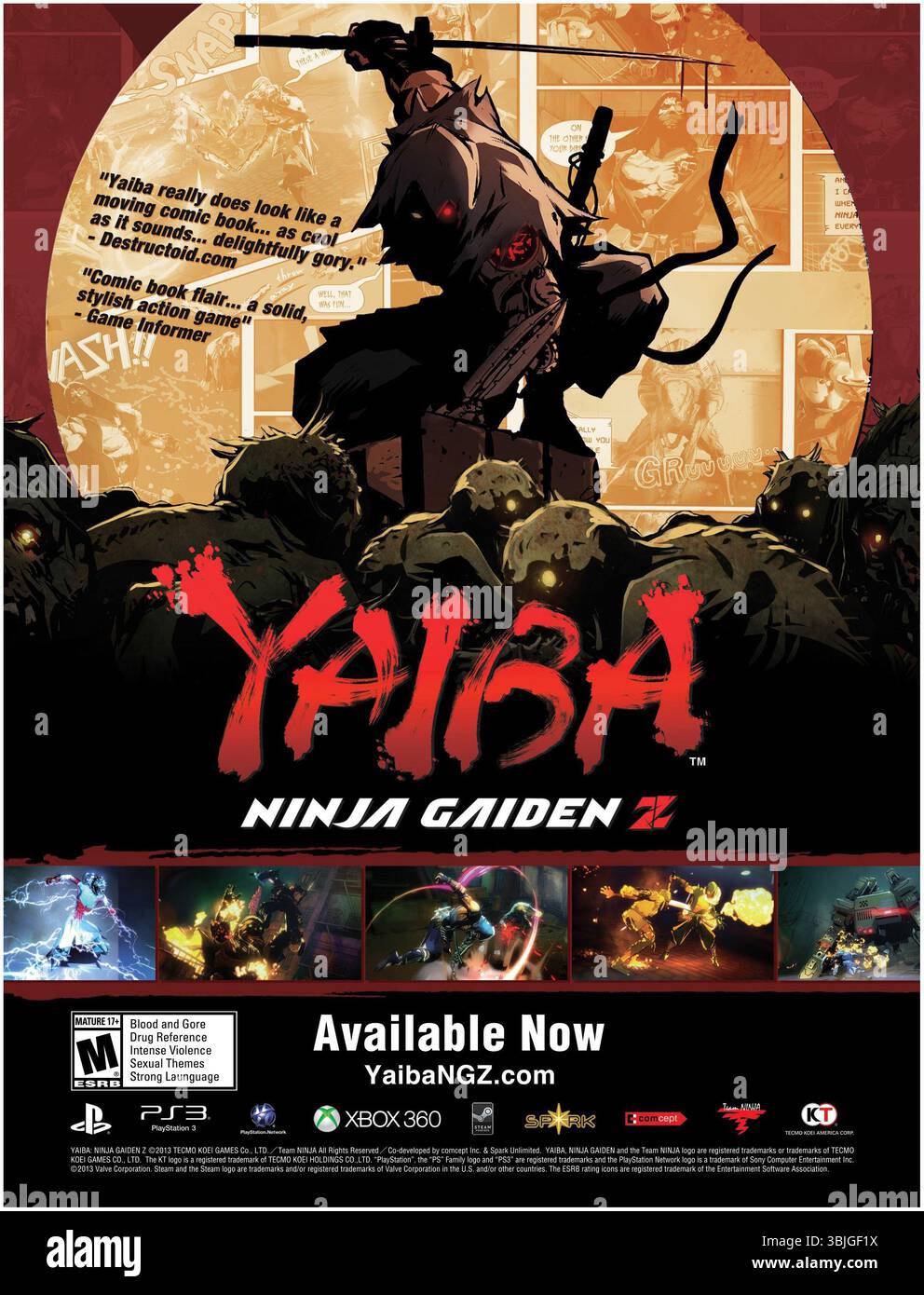 2014 Yaiba: Ninja Gaiden Z video game by Tecmo Koei and developed by ...