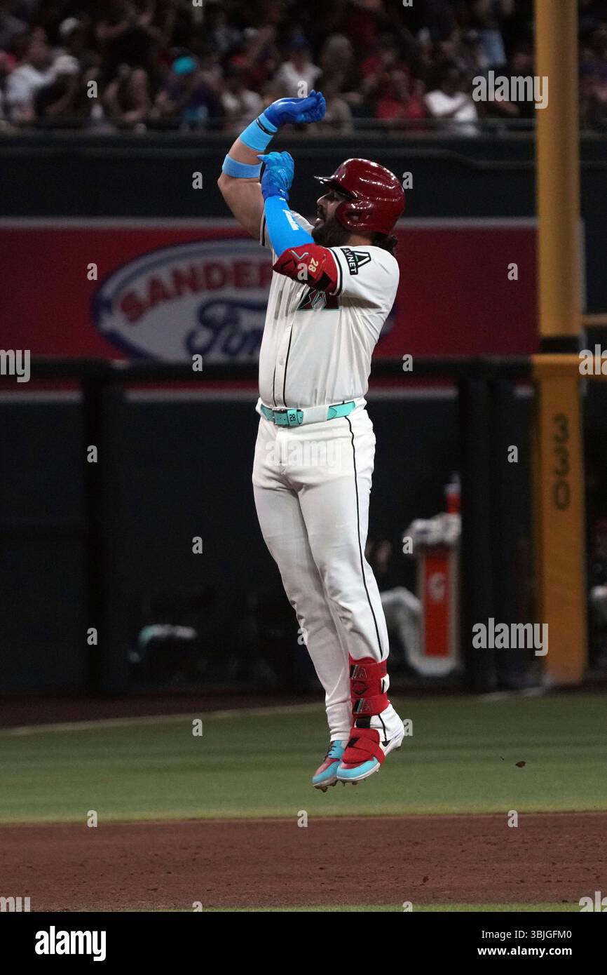 Arizona Diamondbacks third base Eugenio Suárez (28) in the fifth inning ...