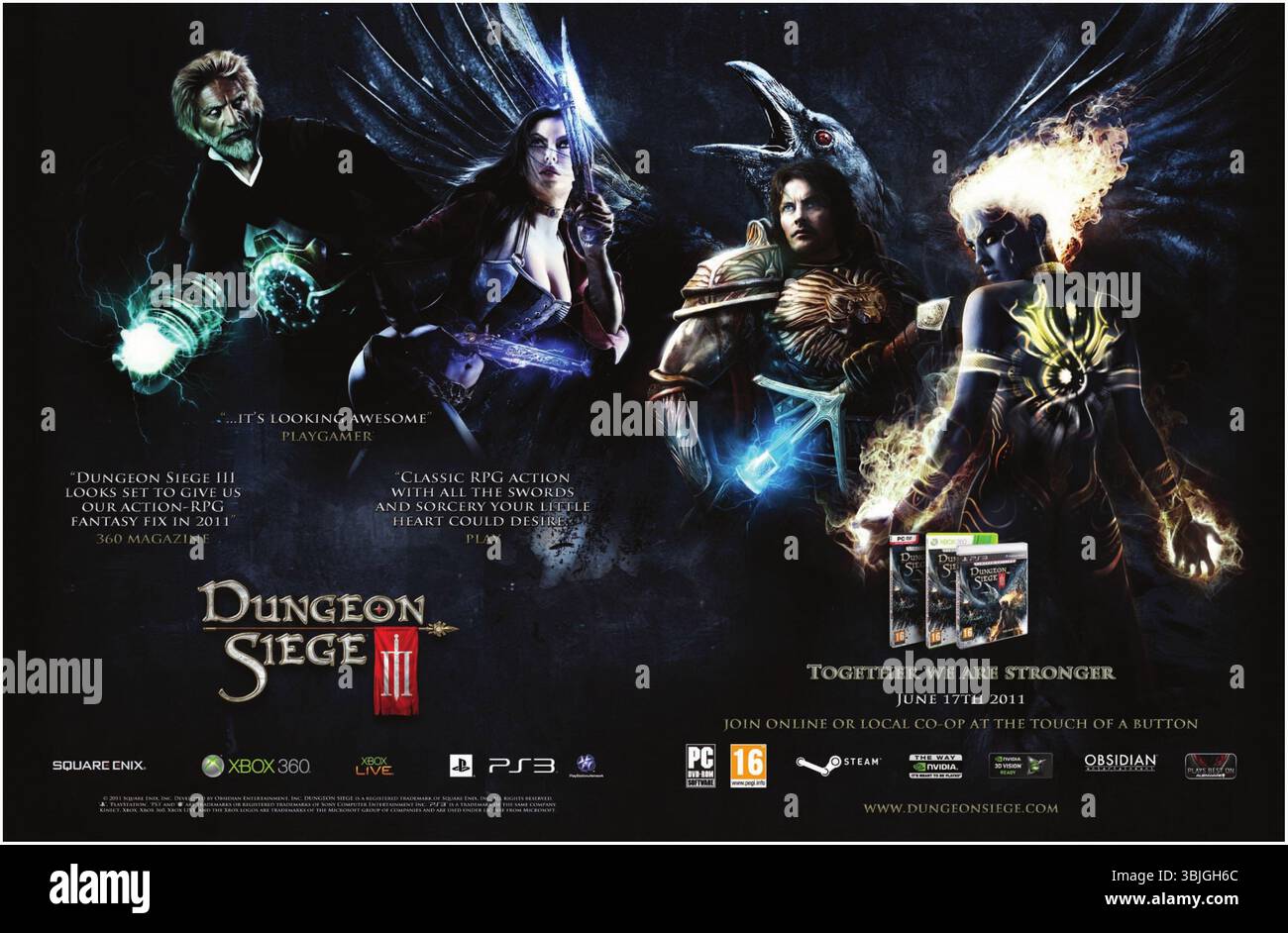 2013 Dungeon Siege III video game by Obsidian promo Stock Photo - Alamy
