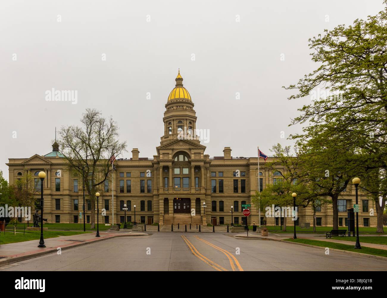 Wyoming State Capitol Building in Downtown Cheyenne Stock Photo - Alamy