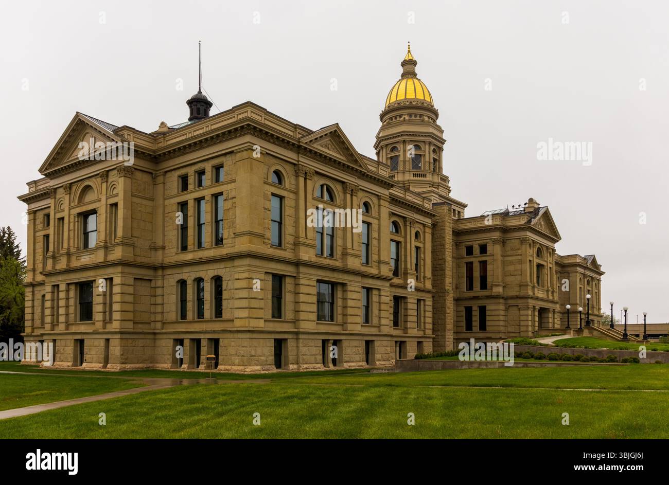 Wyoming State Capitol Building in Downtown Cheyenne Stock Photo - Alamy