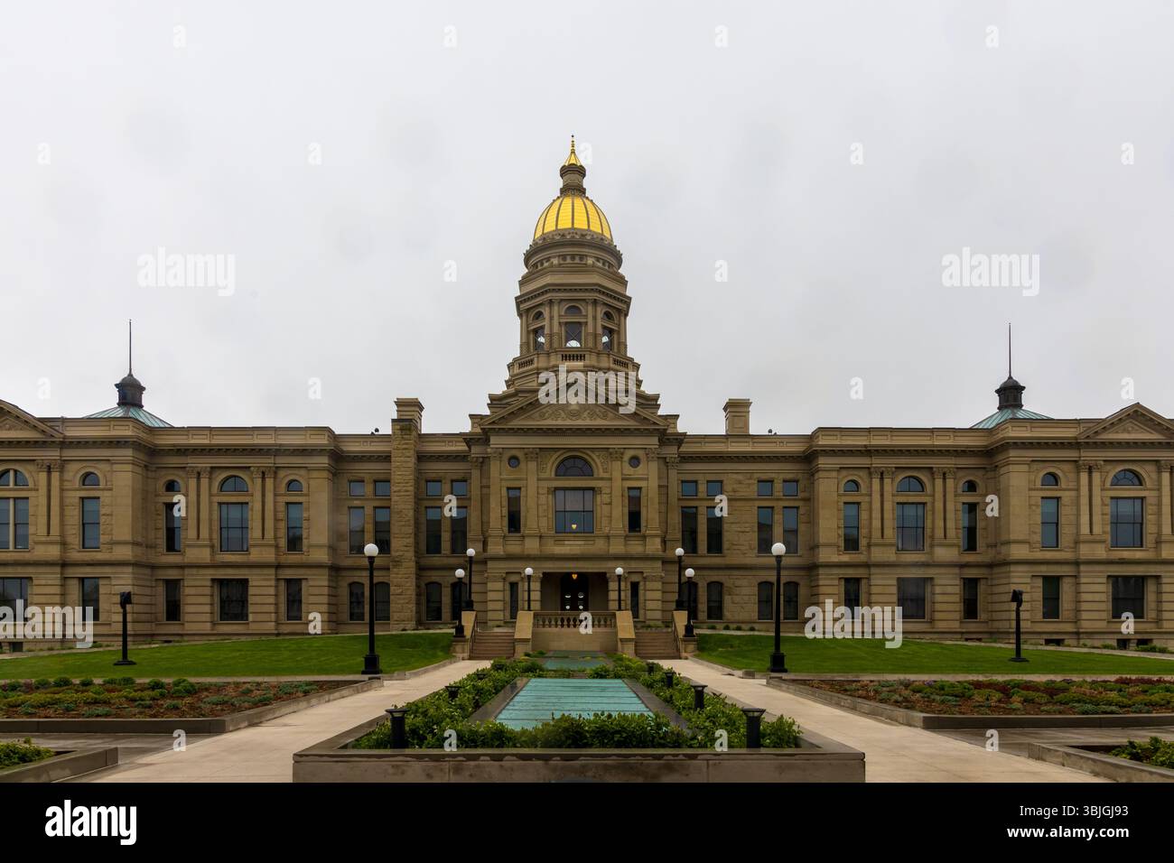Wyoming State Capitol Building in Downtown Cheyenne Stock Photo - Alamy