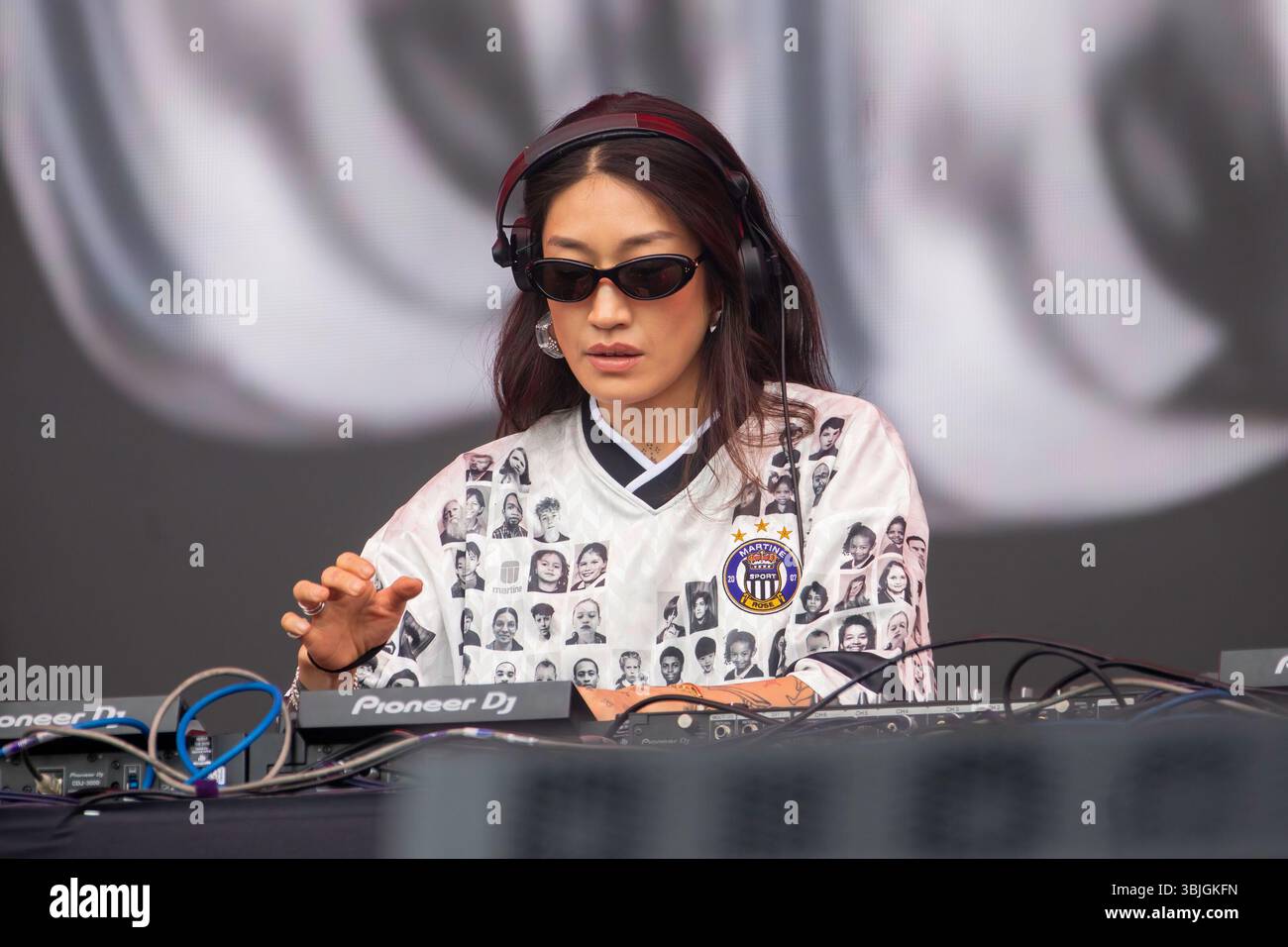 Manchester, England, 15th June, 2025. Peggy Gou playing The Valley ...