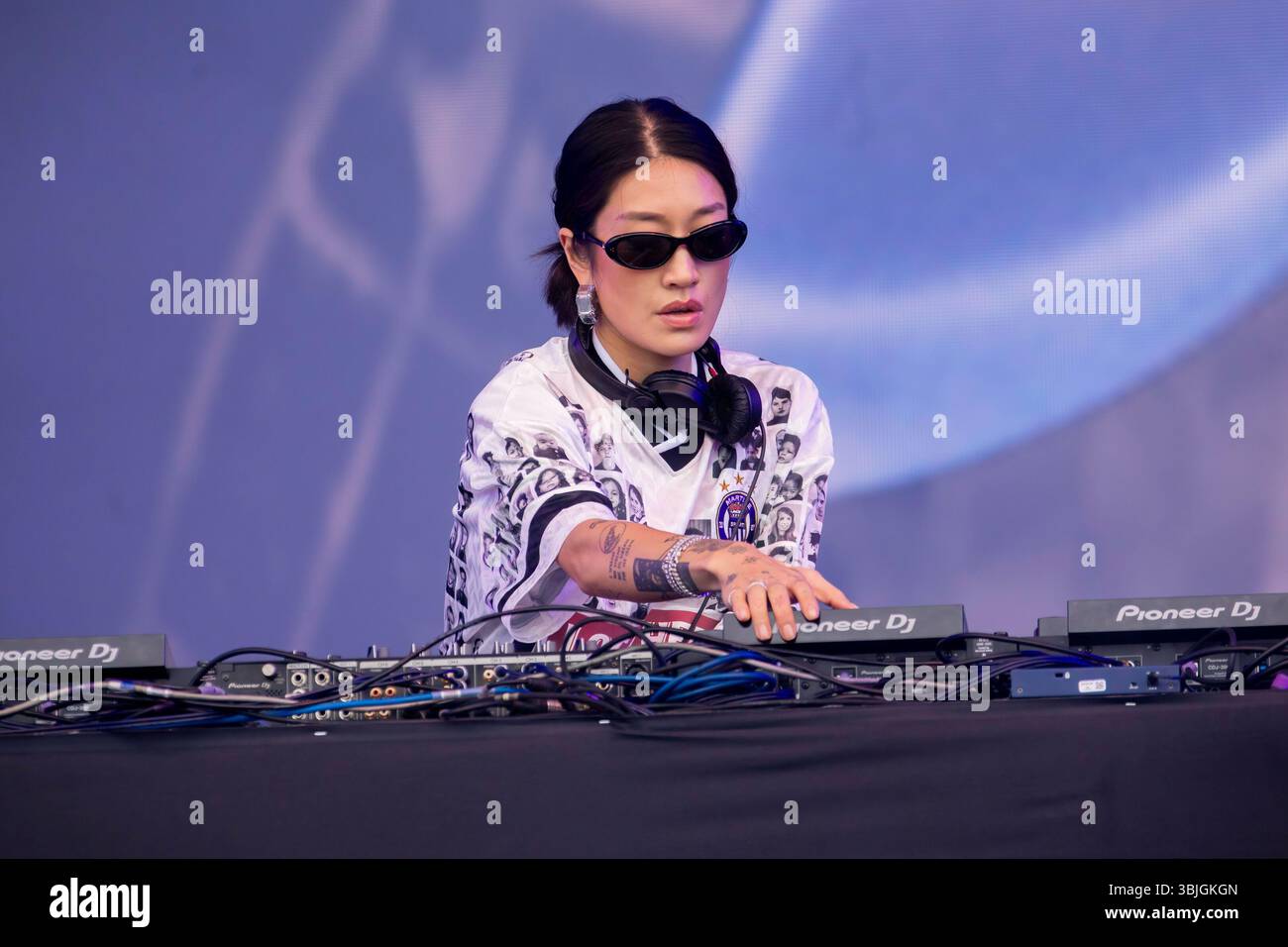 Manchester, England, 15th June, 2025. Peggy Gou playing The Valley ...