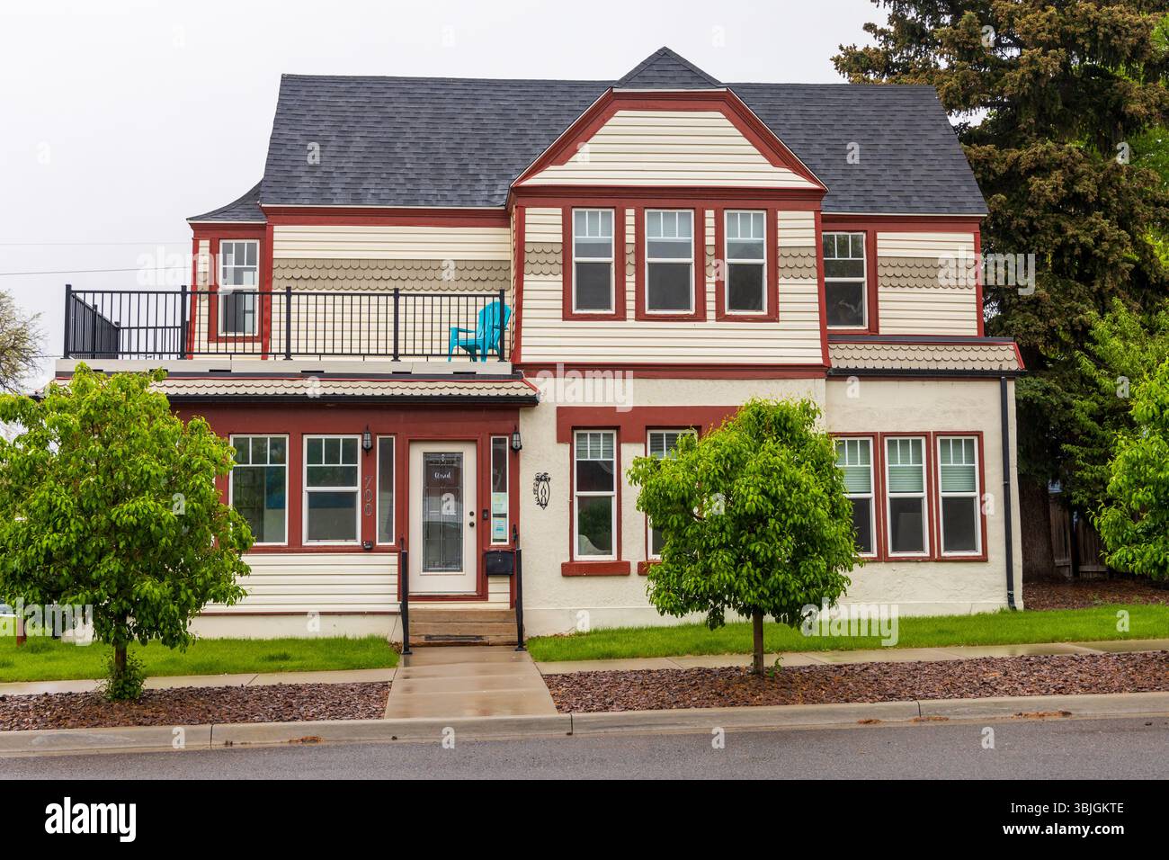 Cheyenne, Wyoming - May 26, 2025: Beautiful historic house in the ...