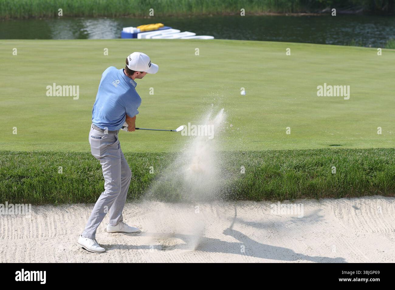 Caledon, Ontario, Canada. 08th June, 2025. Alex Smalley pitches out of ...