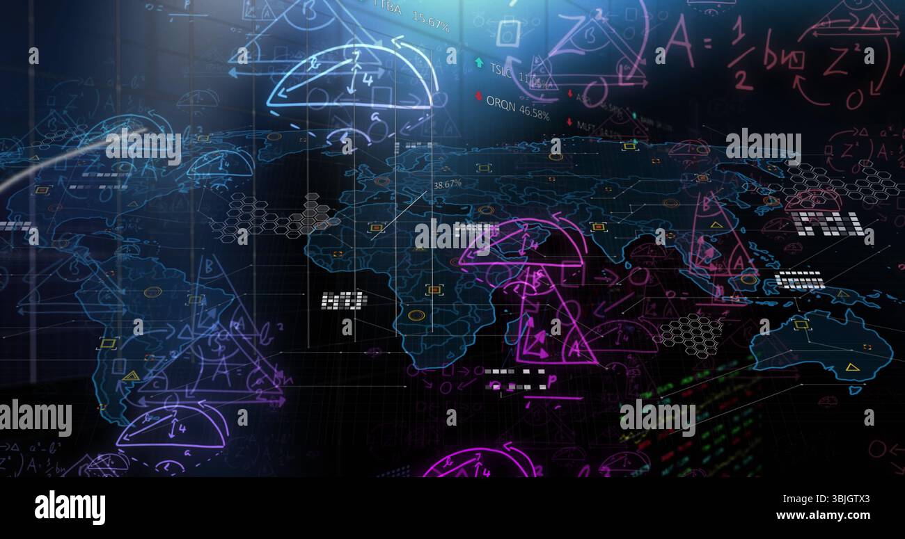 Displaying world map projection hi-res stock photography and images - Alamy