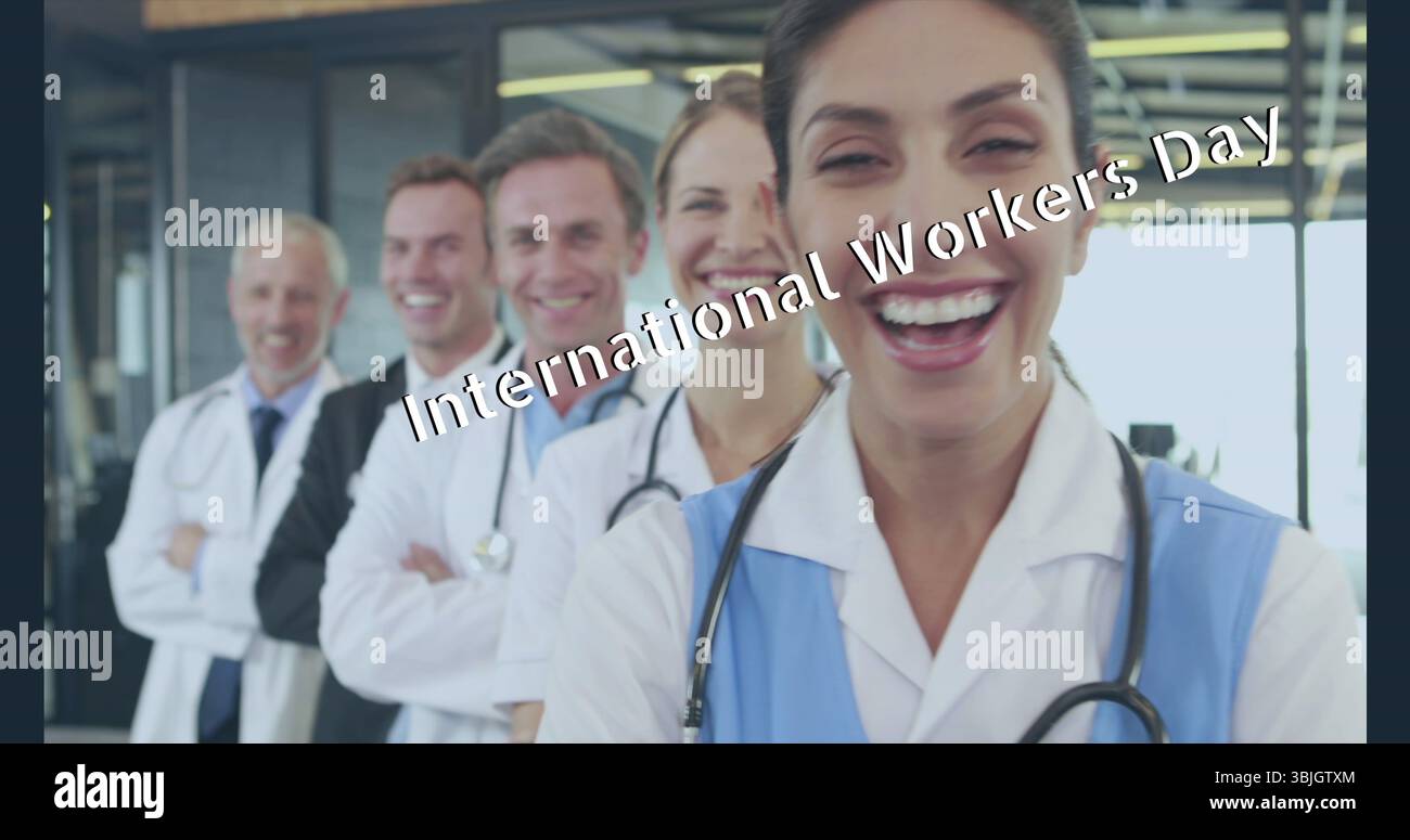 Medical professional guiding healthcare team hi-res stock photography ...