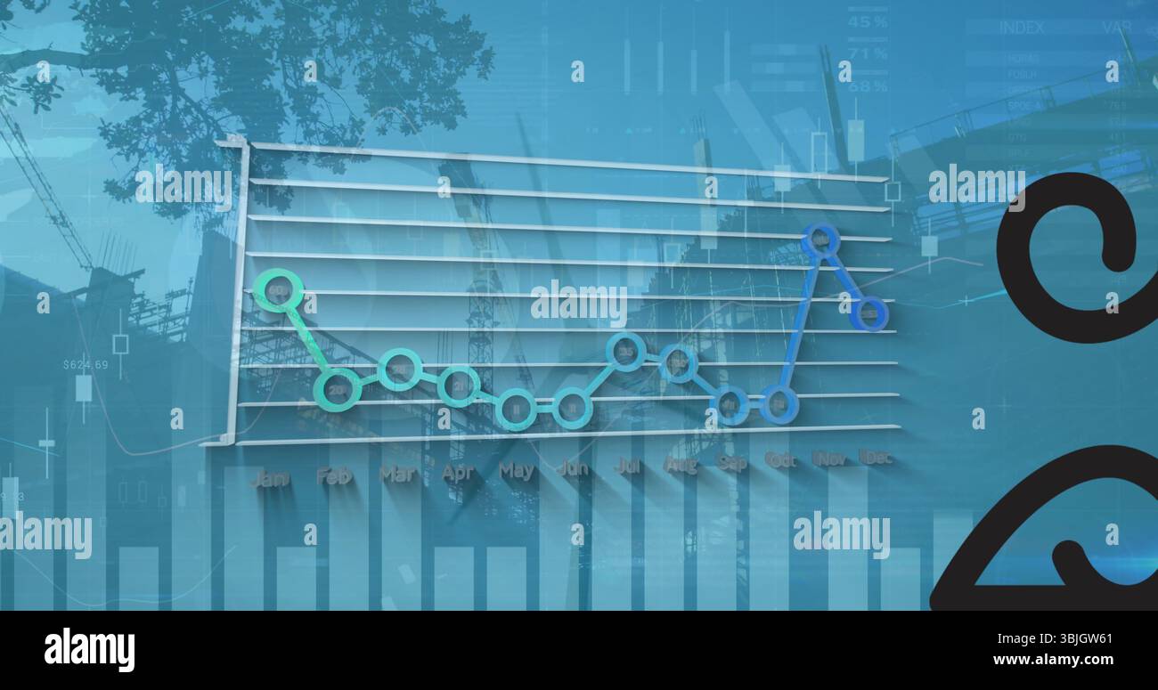 Bar chart candlestick graph over hi-res stock photography and images - Alamy